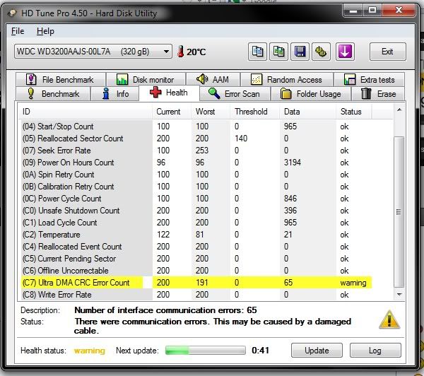 WD dando esse erro no HD Tune - ULTRA DMA CRC ERROR COUNT | Fórum Adrenaline - Um dos maiores e ...