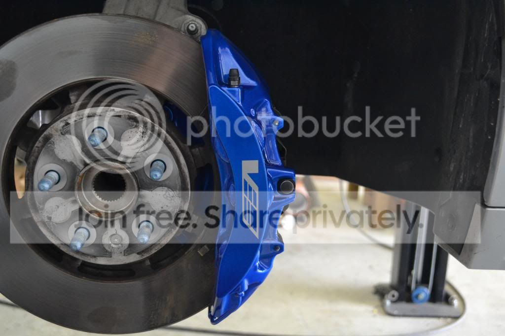 Candy Blue caliper powder coat. | Cadillac CTS-V Forum