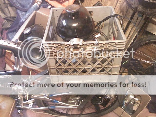 Custom rear rack mounted two stroke on full susp. mongoose xr200 ...